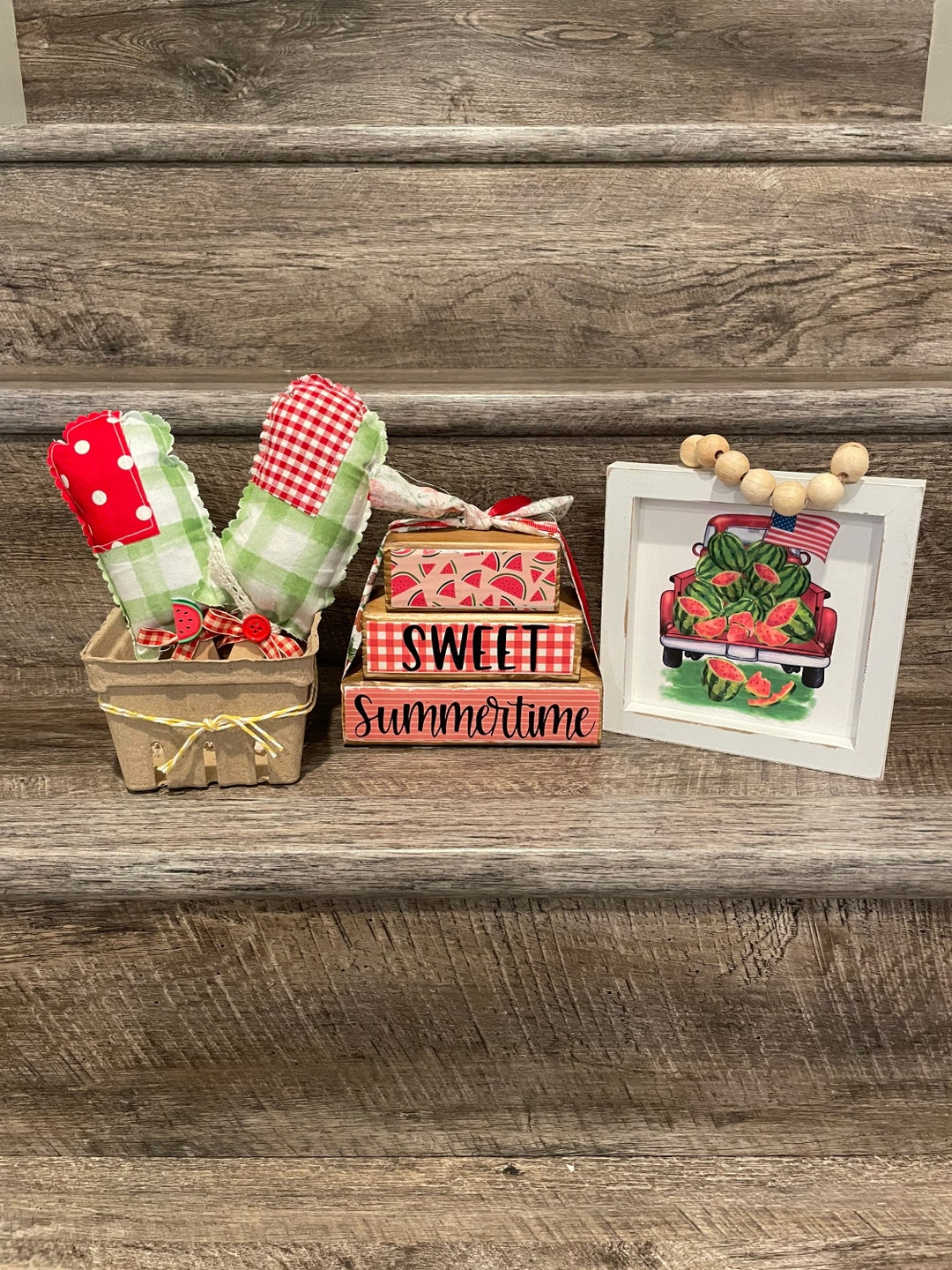 Watermelon Decor, Watermelon Tiered Tray, Summer Tiered Tray ...