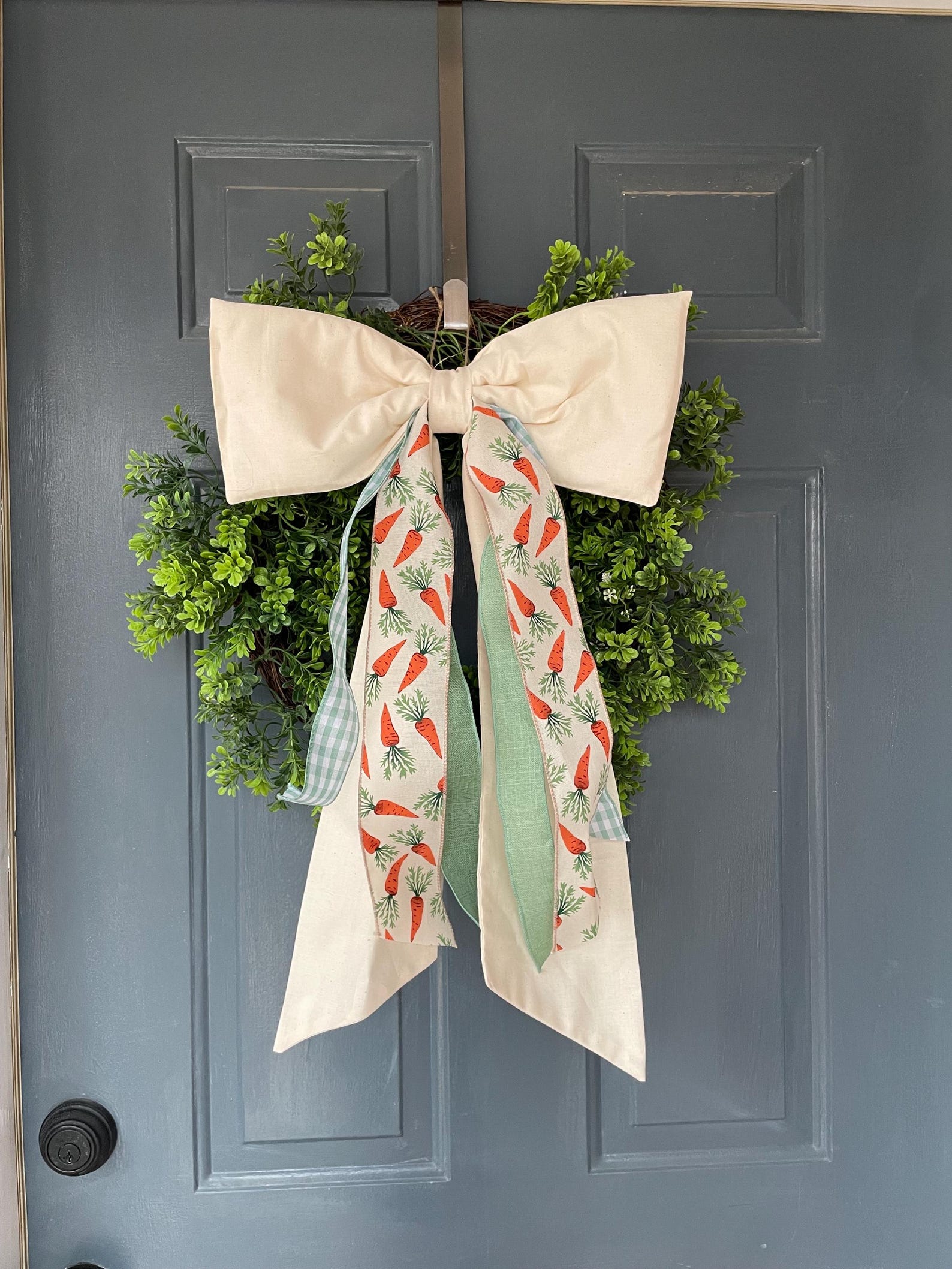 Easter Spring Wreath Sash Door Sash, Easter Bunny Wreath Sash, Easter ...