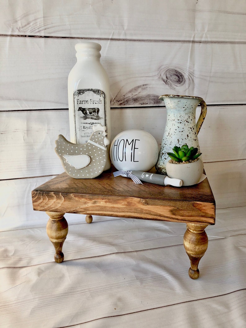 MINI STOOL Mug RISER for Pottery Farmhouse RiserWood Stand | Etsy