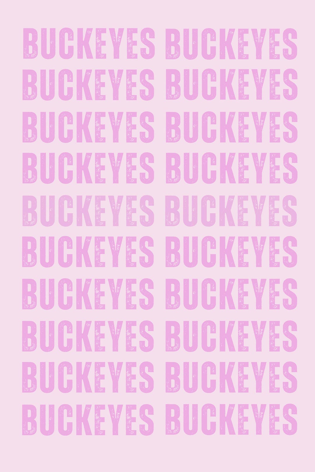 OSU Pink Wall Decor | Aesthetic College Room Prints | Cute Ohio State ...