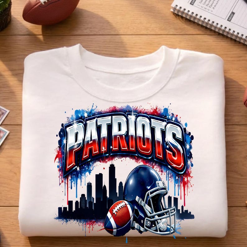 Patriots Football Street Art PNG | Game Day Sublimation Design (digital ...