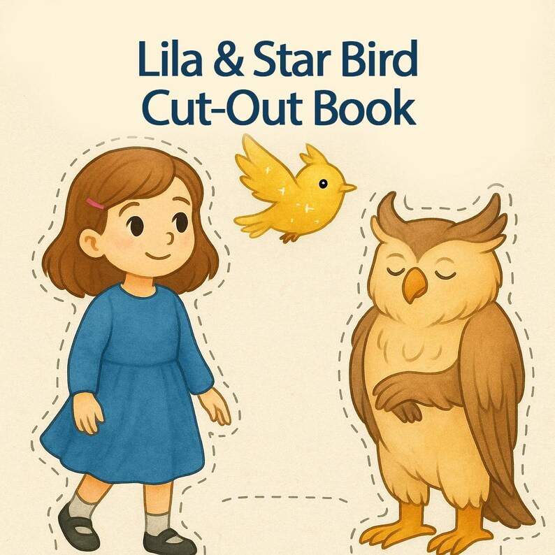 Printable Cut-out Book: Lila & Star Bird Activity | DIY Coloring Pages ...