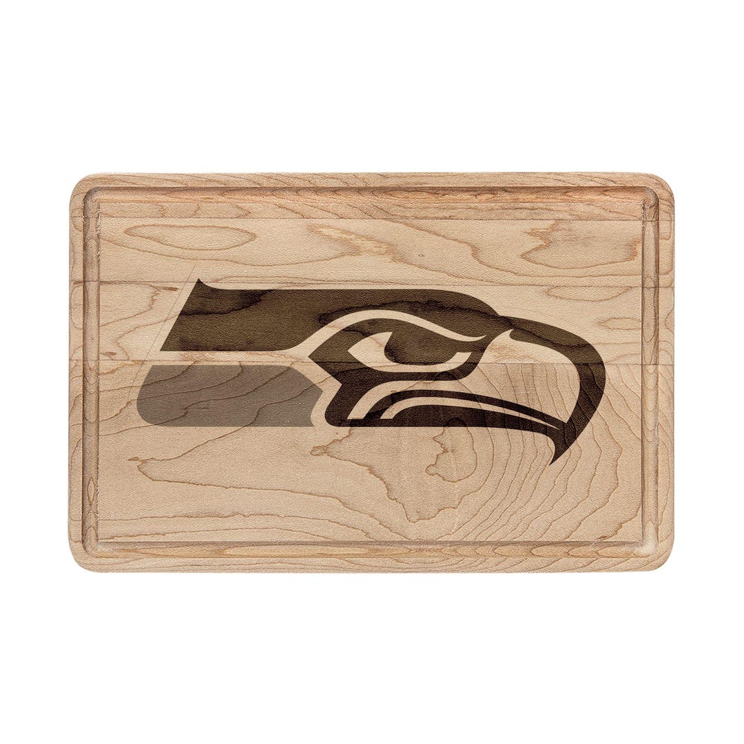 Seahawks Engraving Wooden Cutting Board | Engraved Cutting Board - Etsy