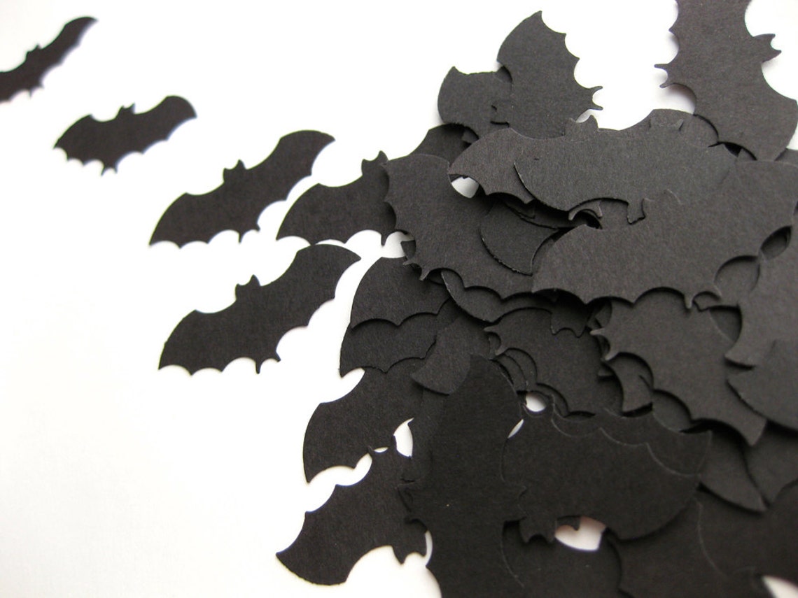 Bundle of Black Bats-lot of 55-batman Confetti-bat - Etsy