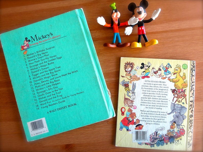 Vintage Disney Books & Figures-vintage Mickey, Goofy Posable Toys ...