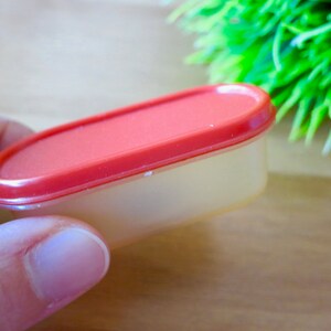 Vintage Mini Tupperware Container Magnet-tiny Red Tupperware Magnet ...