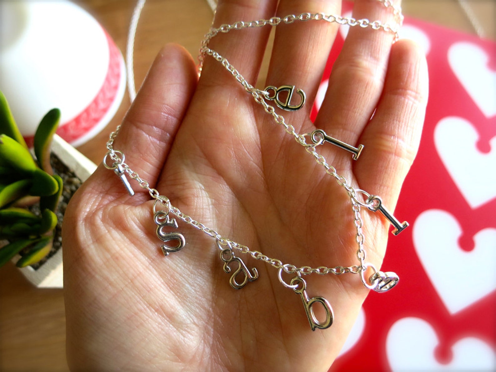 Personalized Name Charm Necklace Choose Your Whimsical - Etsy