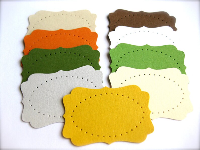 Decorative Blank Labels-lot of 25 Fancy Pierced Tags-custom - Etsy