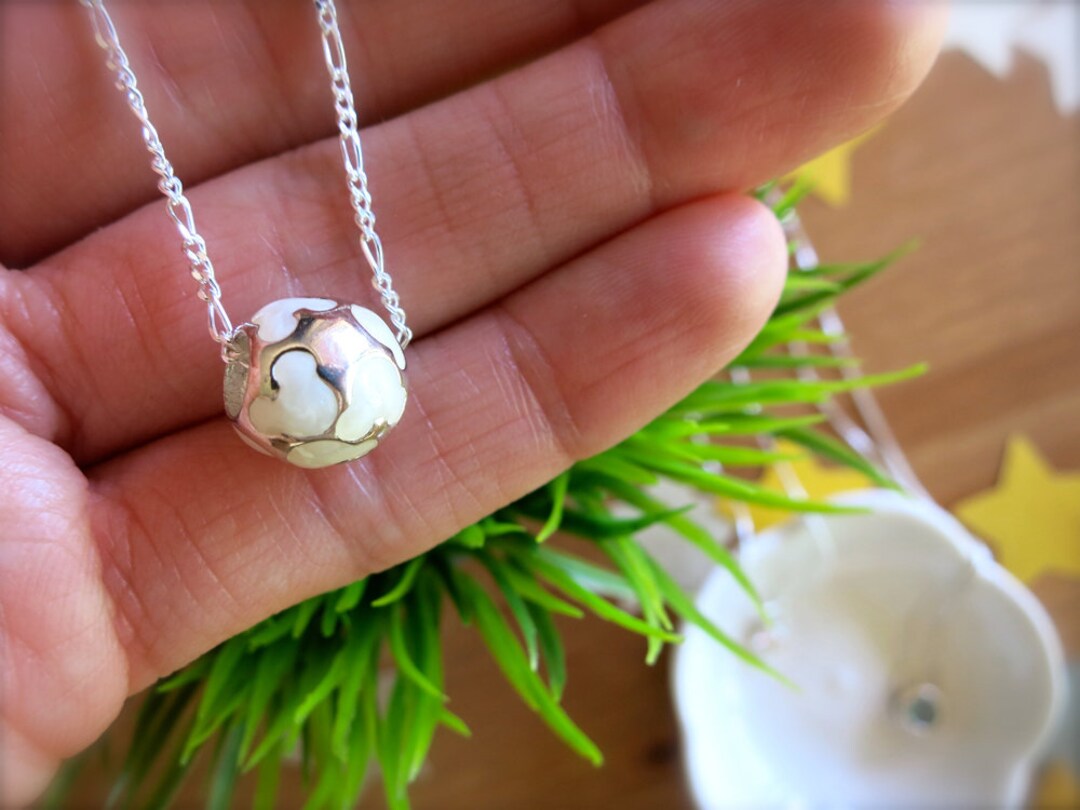 Sterling Silver Mickey Mouse Necklace-custom 18 Inch Sterling Chain ...