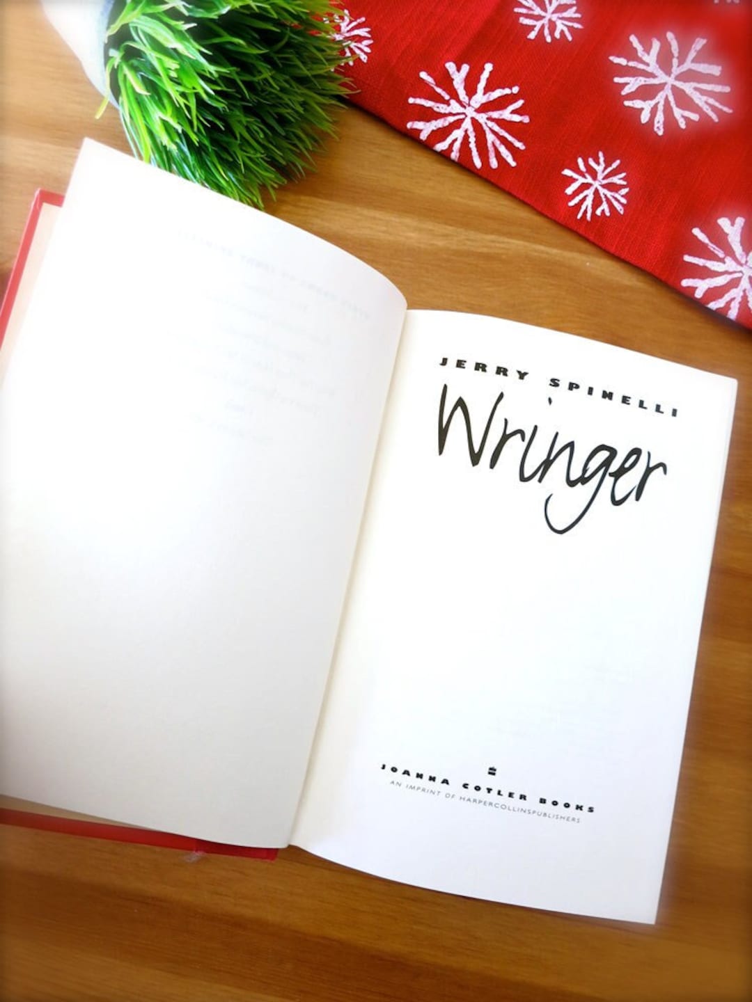 Vintage Wringer-book by Jerry Spinelli-vintage Children's - Etsy