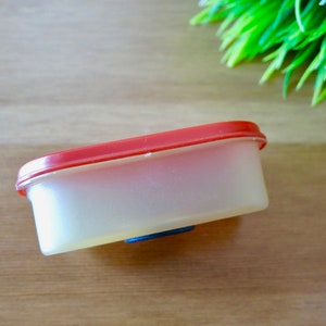 Vintage Mini Tupperware Container Magnet-tiny Red Tupperware Magnet ...