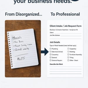 Handyman Business Starter Kit - Etsy