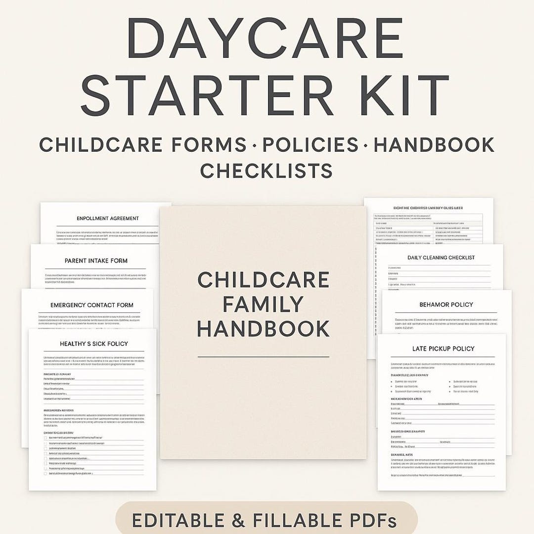 Daycare Forms & Policies Bundle | Childcare Starter Kit + Parent ...