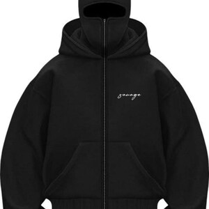 Balaclava Hoodie, Full Zip Mask, Techwear Jacket - Etsy