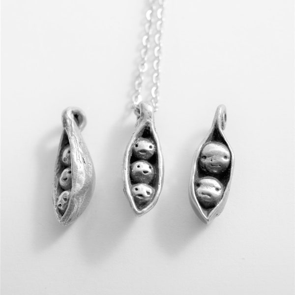 Two Peas in a Pod Necklace - Etsy
