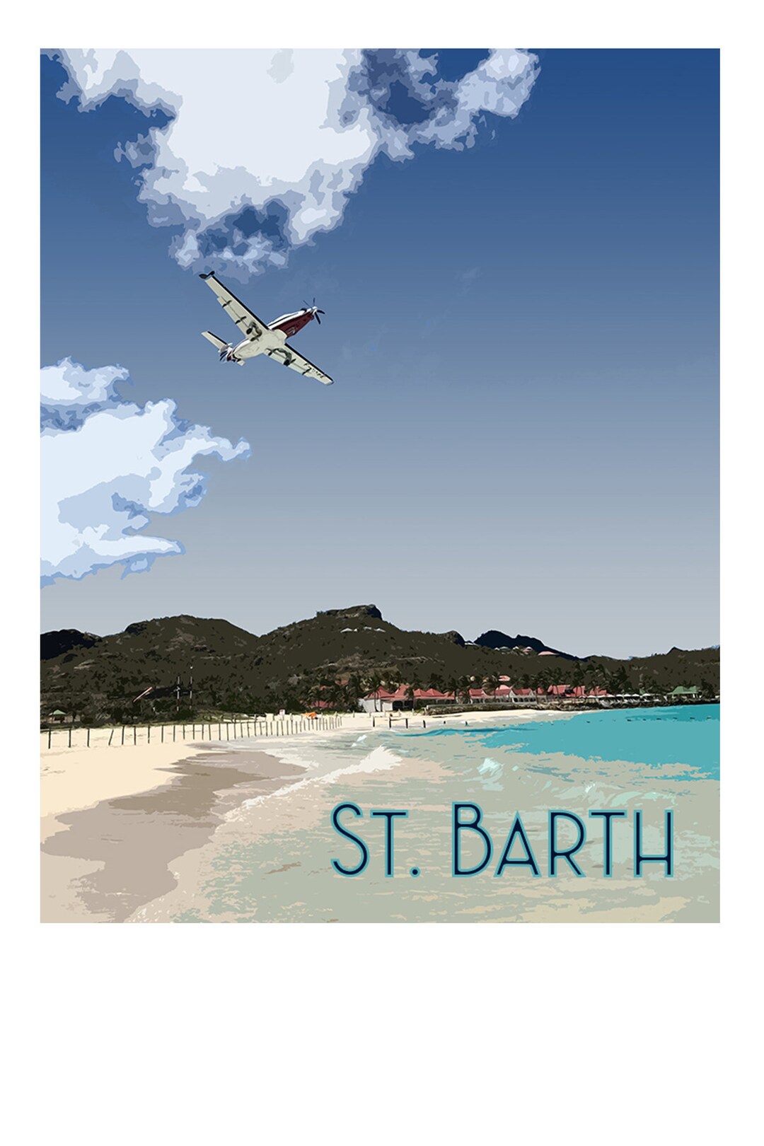 St. Barth FWI Stylized Photographs on 11x14 Paper - Etsy