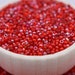 Red Seed Beads MIX, Red Small Beads 40 Gr. Rocaille Round Red Czech ...