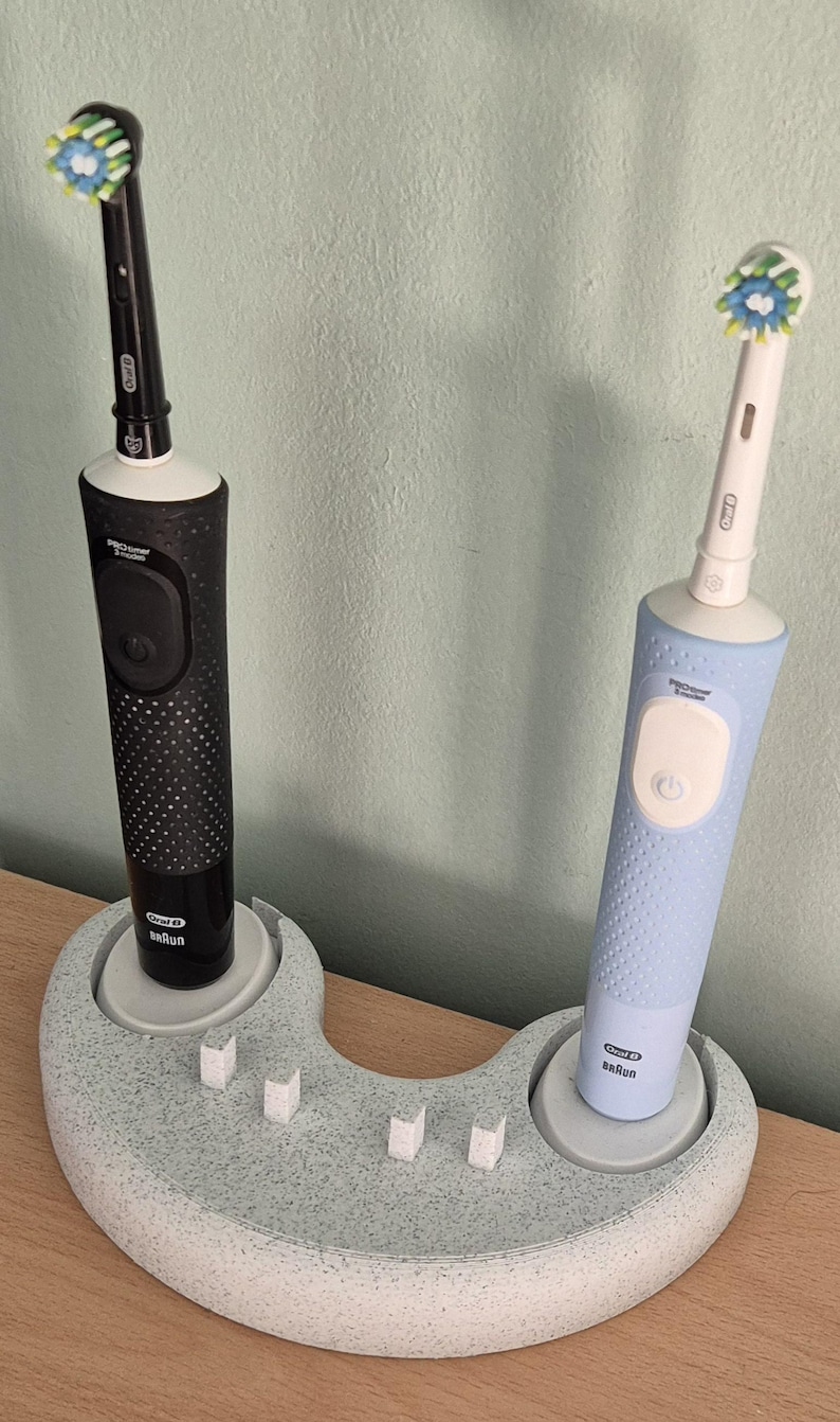Oral B Toothbrush Stand Charger Caddy Curved Duo - Etsy