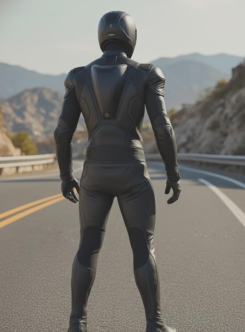 Custom Black Moto Racing Suit | Full Body Motorcycle Suit | Premium ...