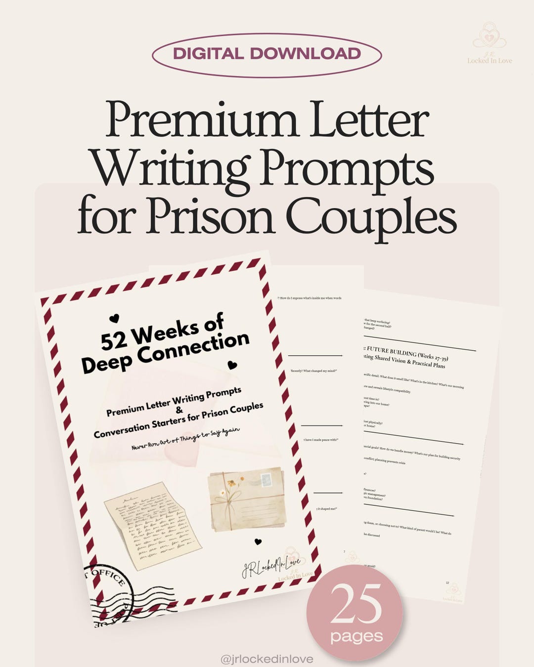 52 Week Deep Connection Prompts | Prison Relationships (digital ...