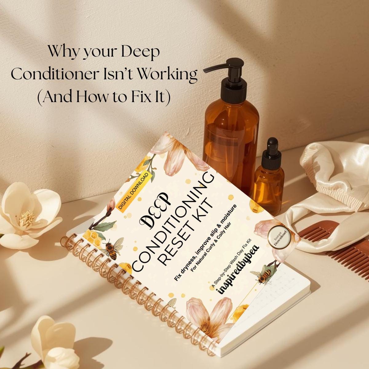 Deep Conditioning Reset Kit | Fix Dry, Stiff Hair in One Wash Day (PDF ...