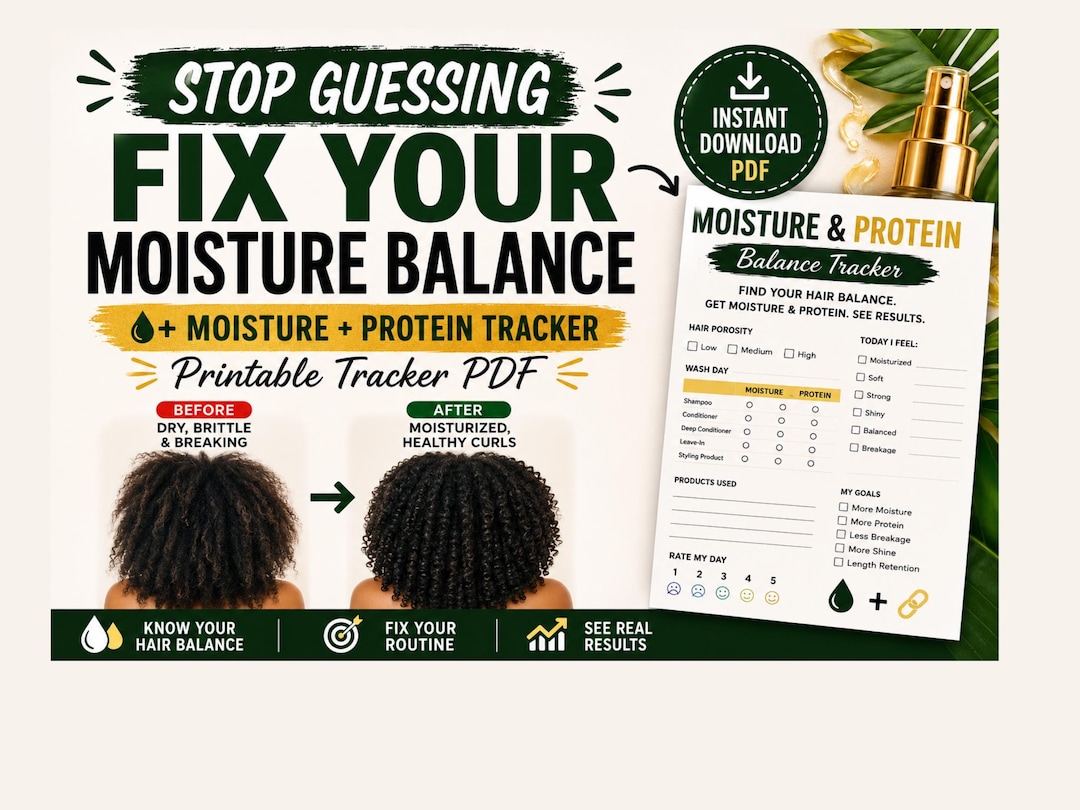 4C Hair Moisture Balance Fix Guide | Stop Dry Hair, Breakage & Protein ...