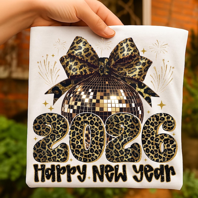 Happy New Year in Leopard - Etsy