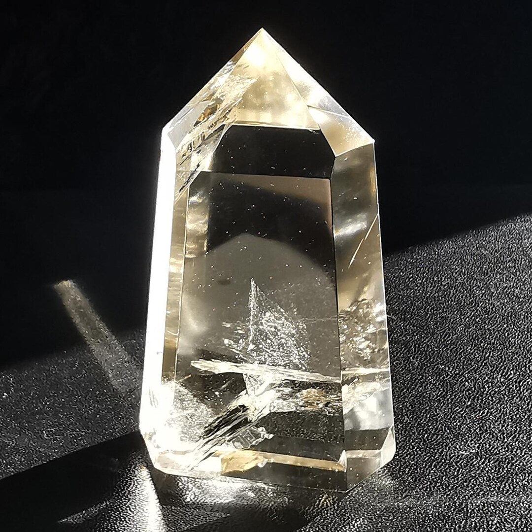 Super Clear Citrine Tower - Apx 3" Tall X 2" Wide X 1.5" - Etsy