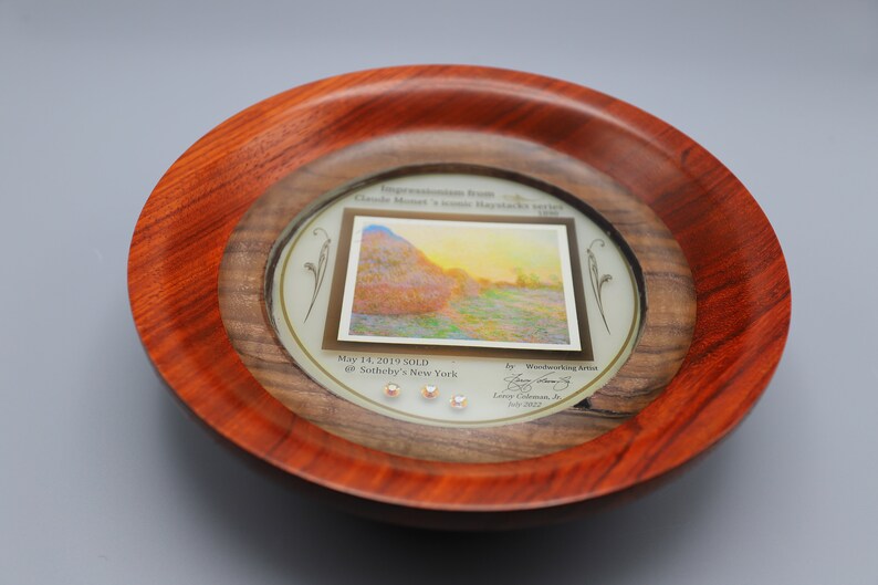 Handcrafted Segmented Padauk & Black Walnut Wooden Platter Digital ...