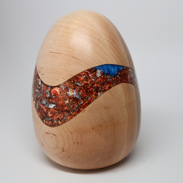 Carved Wooden Egg - Etsy