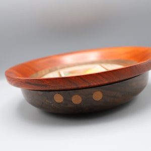 Handcrafted Segmented Padauk & Black Walnut Wooden Platter - Digital ...
