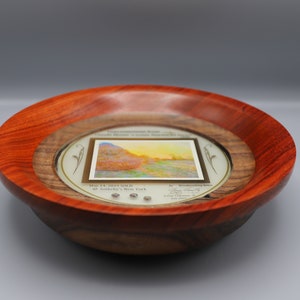Handcrafted Segmented Padauk & Black Walnut Wooden Platter - Digital ...