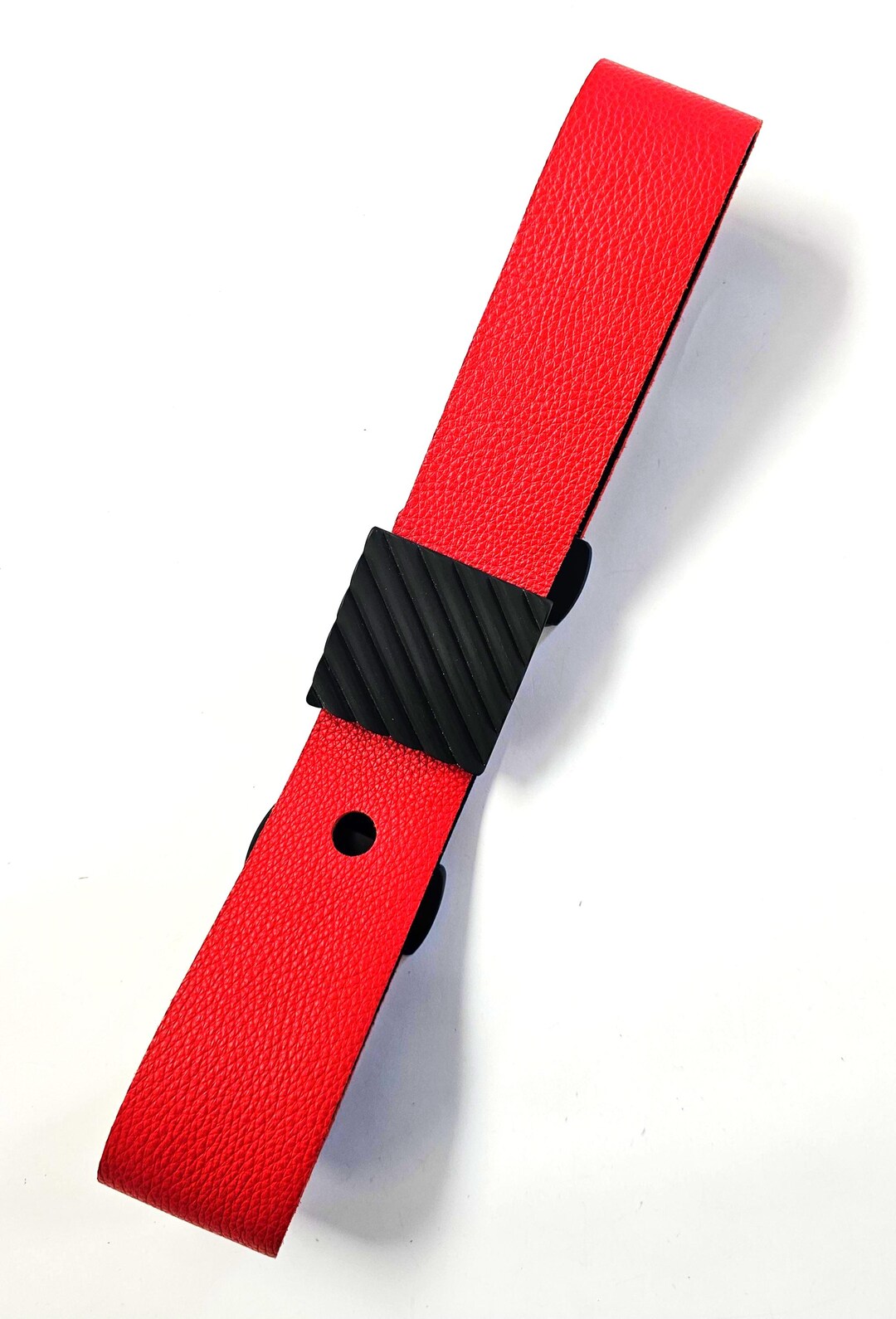 Grt3 Designer Belt, Nappa Leather, Red, 3D Printed Nipple Closure ...