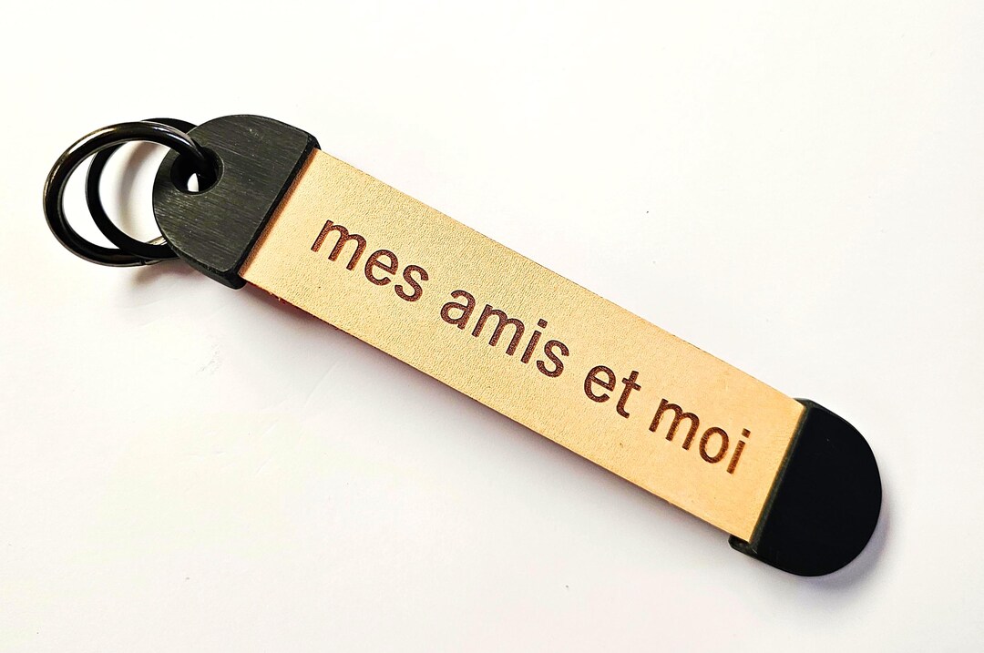 Sa10 Designer Keyring, 3D Printed, Leather Red/brown, Photopolymer ...
