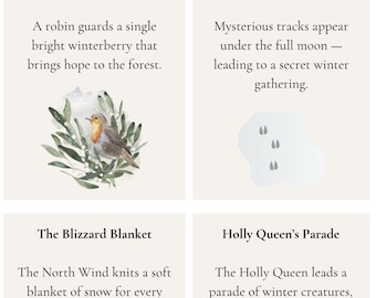 Waldorf Story Prompt Cards • Christmas & Winter Imagination Deck ...