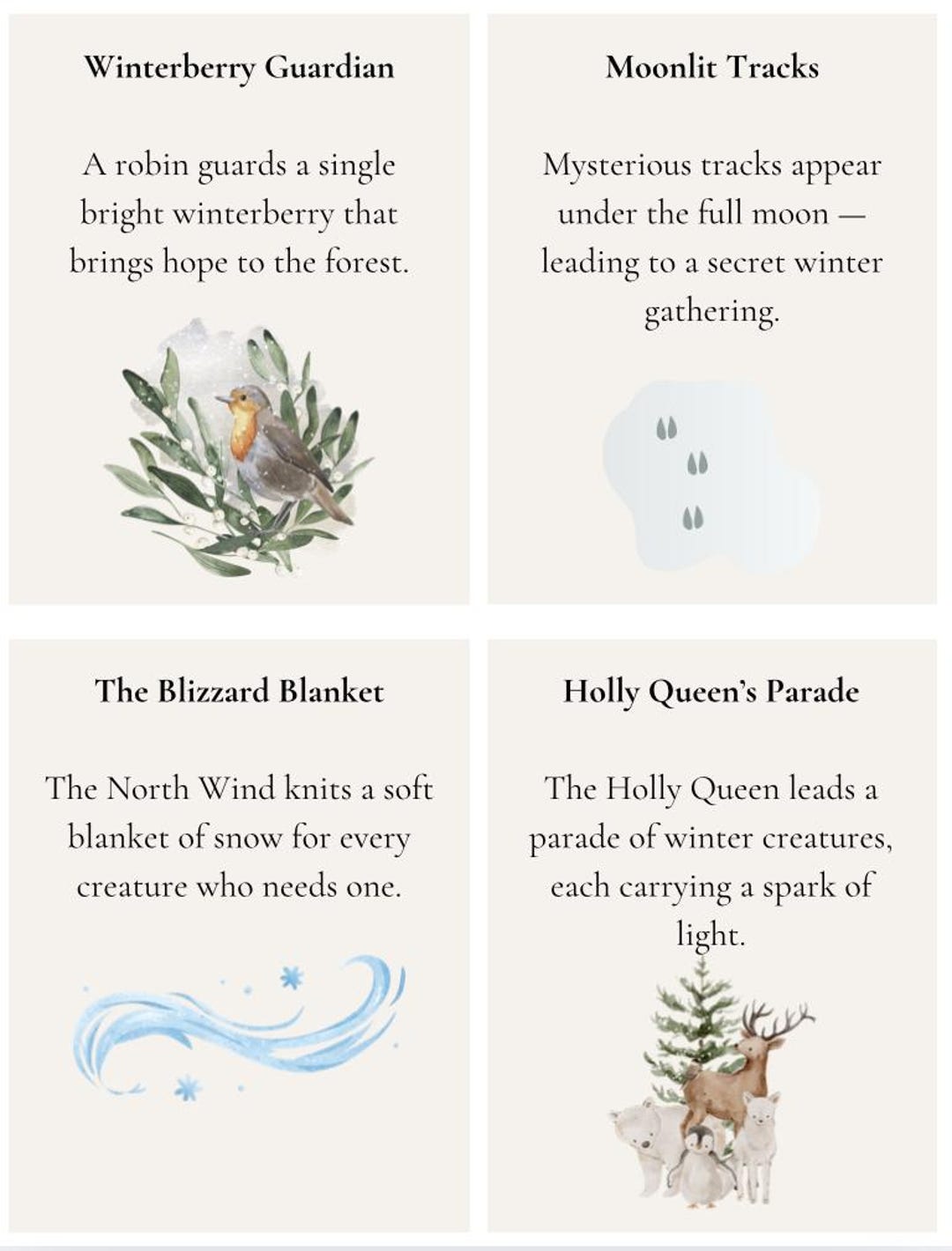 Waldorf Story Prompt Cards • Christmas & Winter Imagination Deck ...