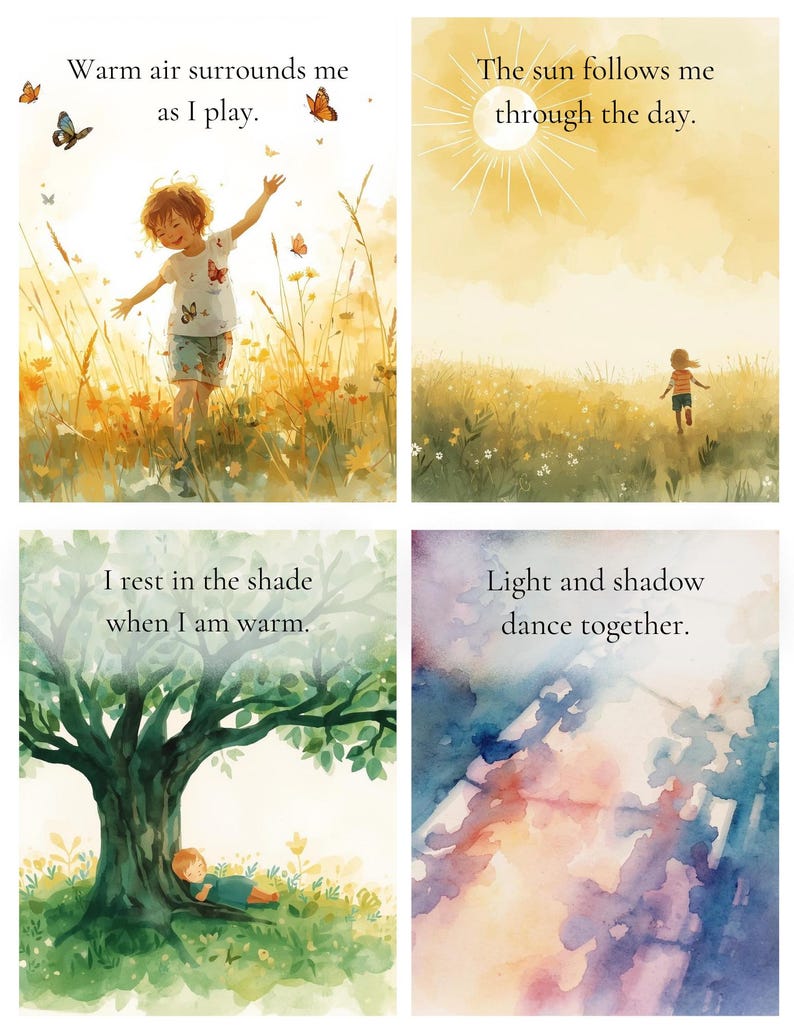 Waldorf Summer Sun Cards | Nature Study, Homeschool Learning (36 Cards ...