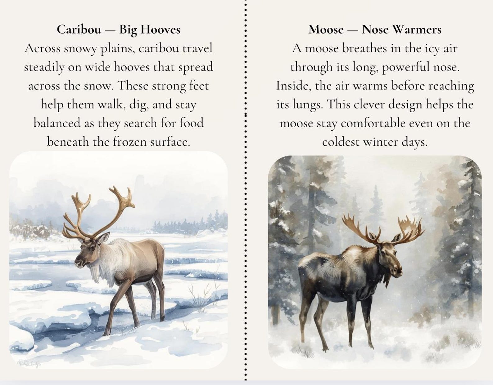 Winter Animals Curriculum: Homeschool Study, Stories & Cards (PDF) - Etsy