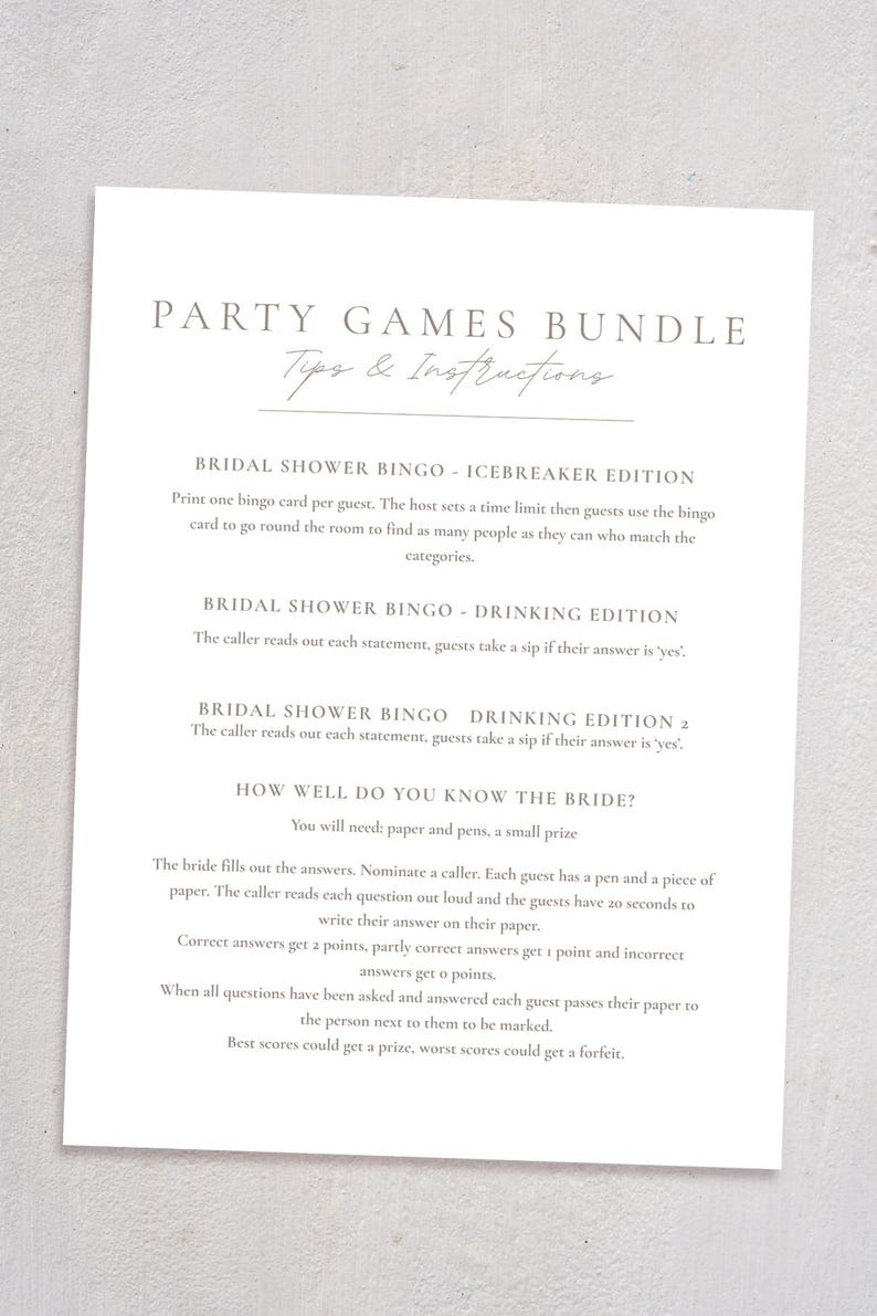 Editable Bachelorette Games Bundle- 21 Printable Hen Do Party Game Pack ...