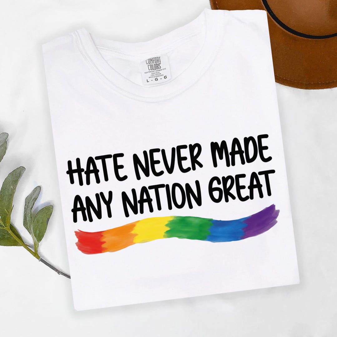 Hate Never Made Any Nation Great Shirt, Anti Hate Sweatshirt, Anti ...