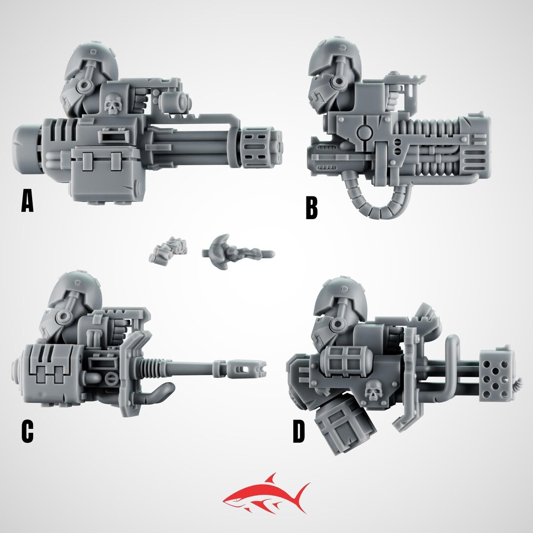 5 Heavy Weapons for Terminator – Set of 5 per Variant – Ultra HD 14K ...
