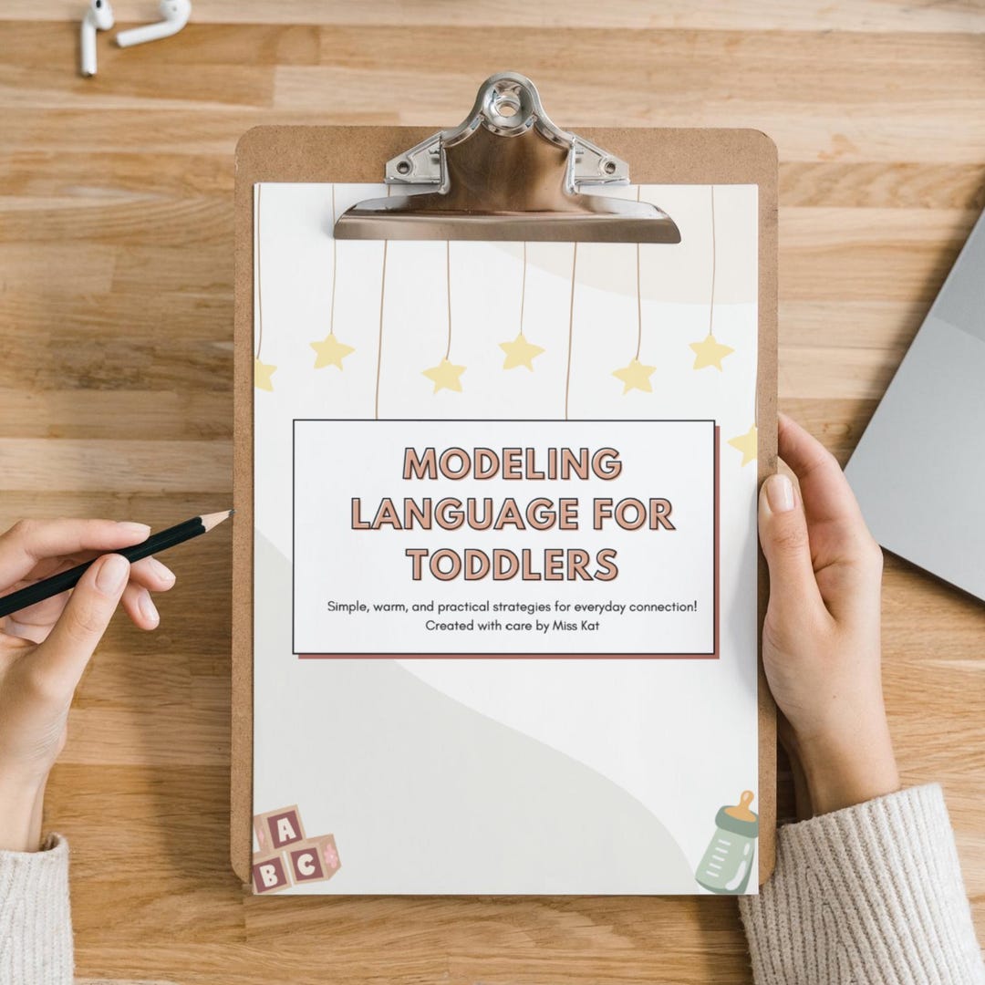 Modeling Language for Toddlers Bundle – Speech Therapy Handouts for ...