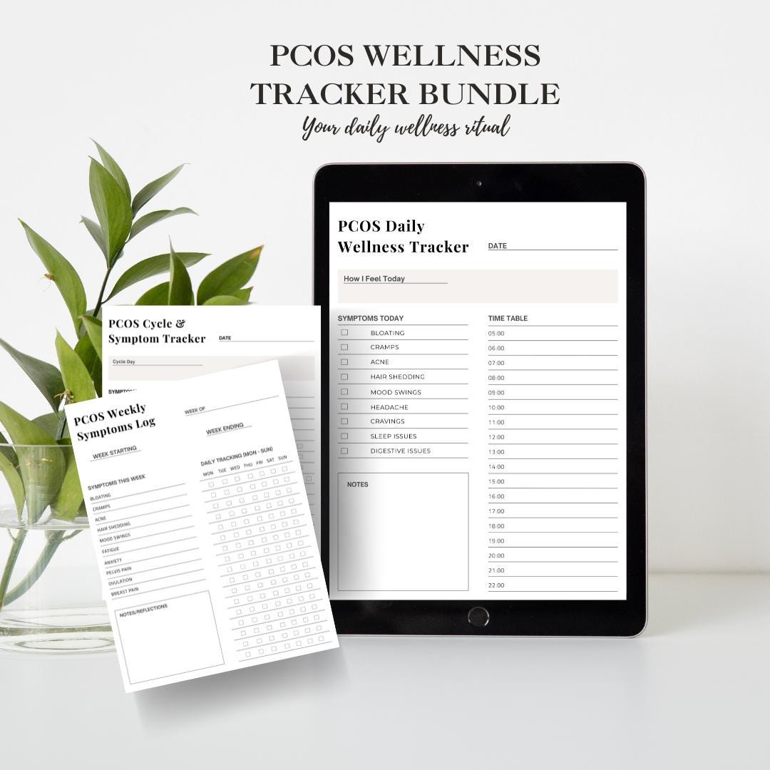PCOS Wellness Tracker | 10-page Printable Planner (digital Download) - Etsy