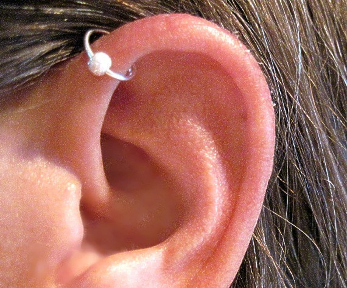 Cartilage Ear Cuff Helix Sterling Silver Handmade - Etsy