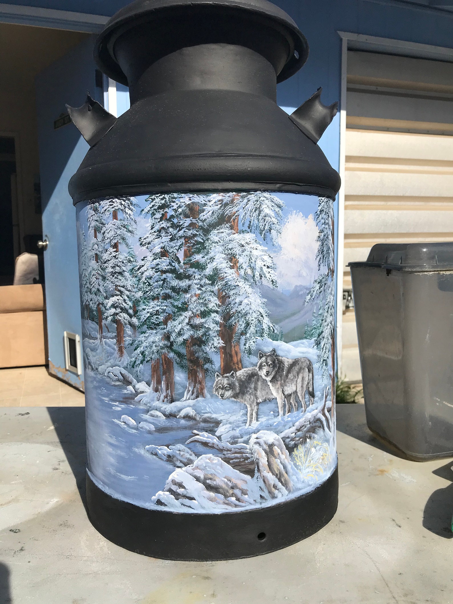 Custom Painted Milk Cans CONTACT BEFORE ORDERING Hand - Etsy Canada