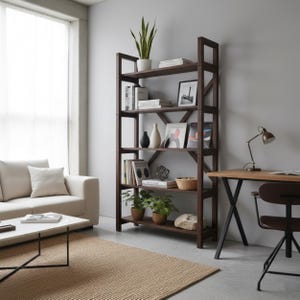 Handcrafted Solid Wood Shelf – Scandinavian Design Display & Storage ...