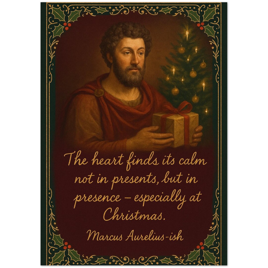Marcus Aurelius Inspired Greeting Cards - Pack of 10 - Gold Foil ...