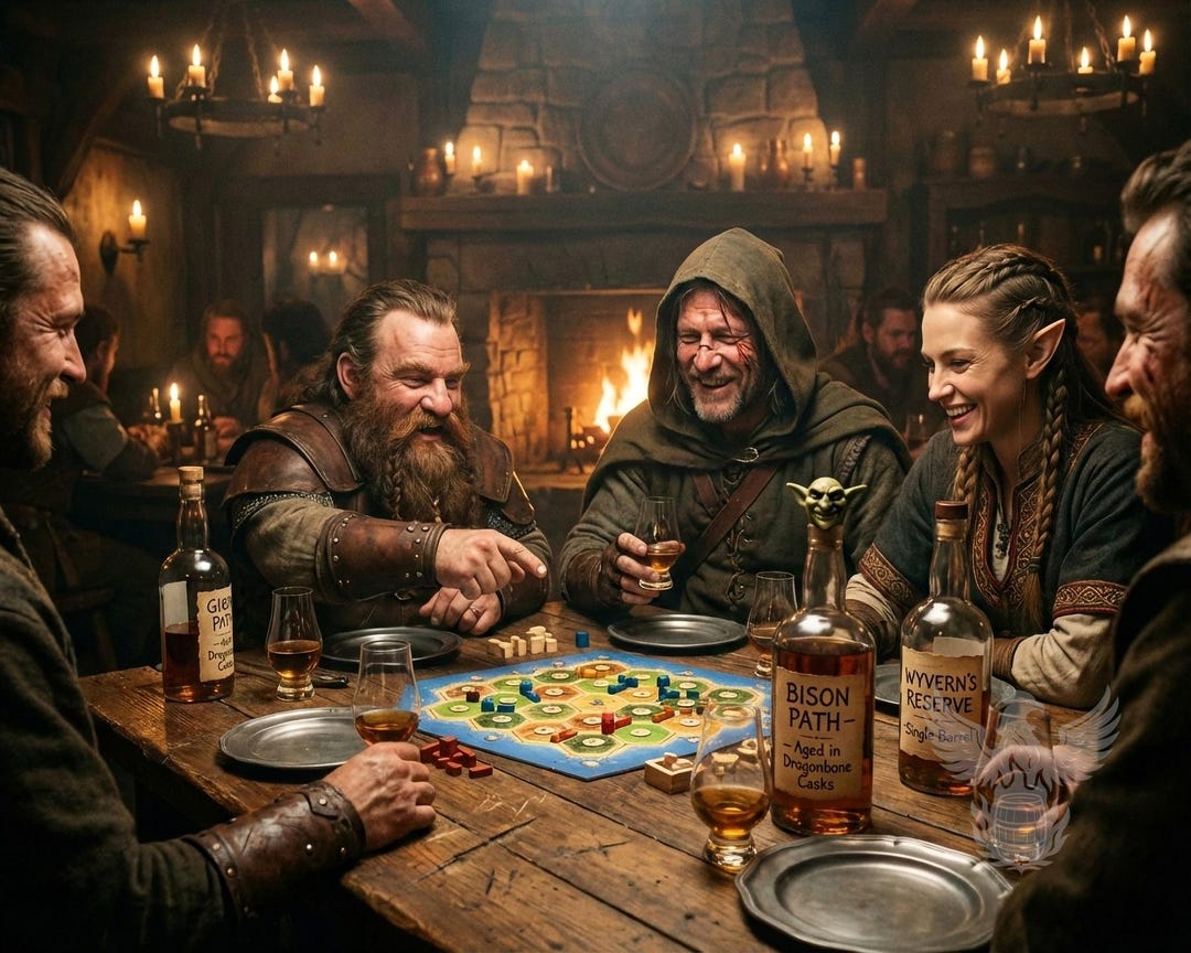LOTR - Catan - Funny Board Game Print - Table Top Game - Whiskey ...
