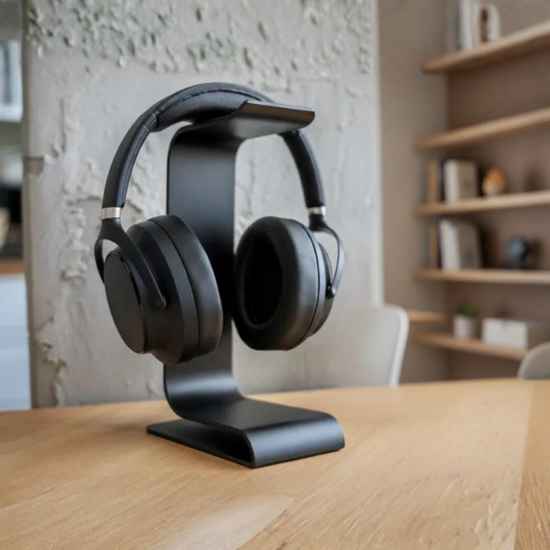 Modern Headphone Stand | Minimal Desk Headphone Holder | 3D Printed ...