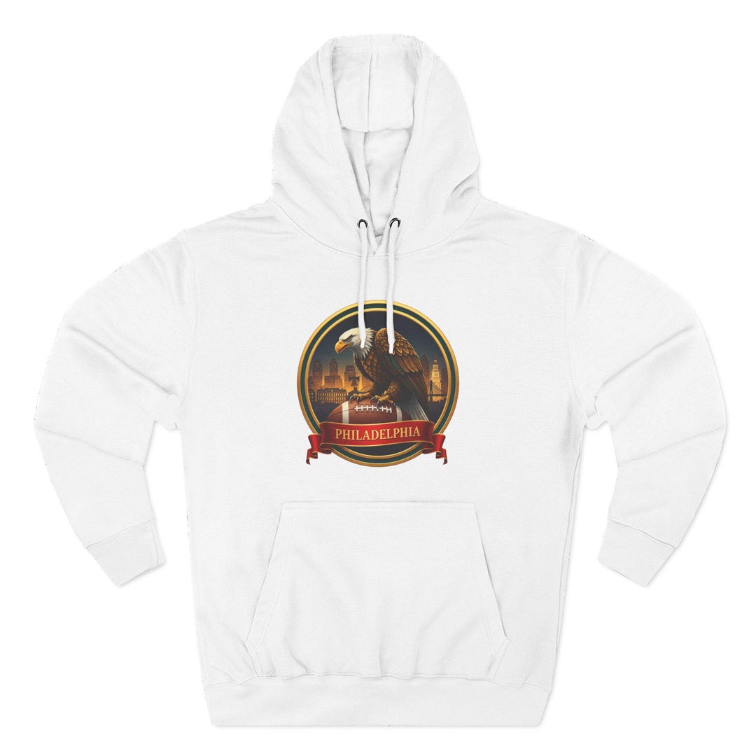Philadelphia Football Team Three-panel Fleece Hoodie, Football Fan ...